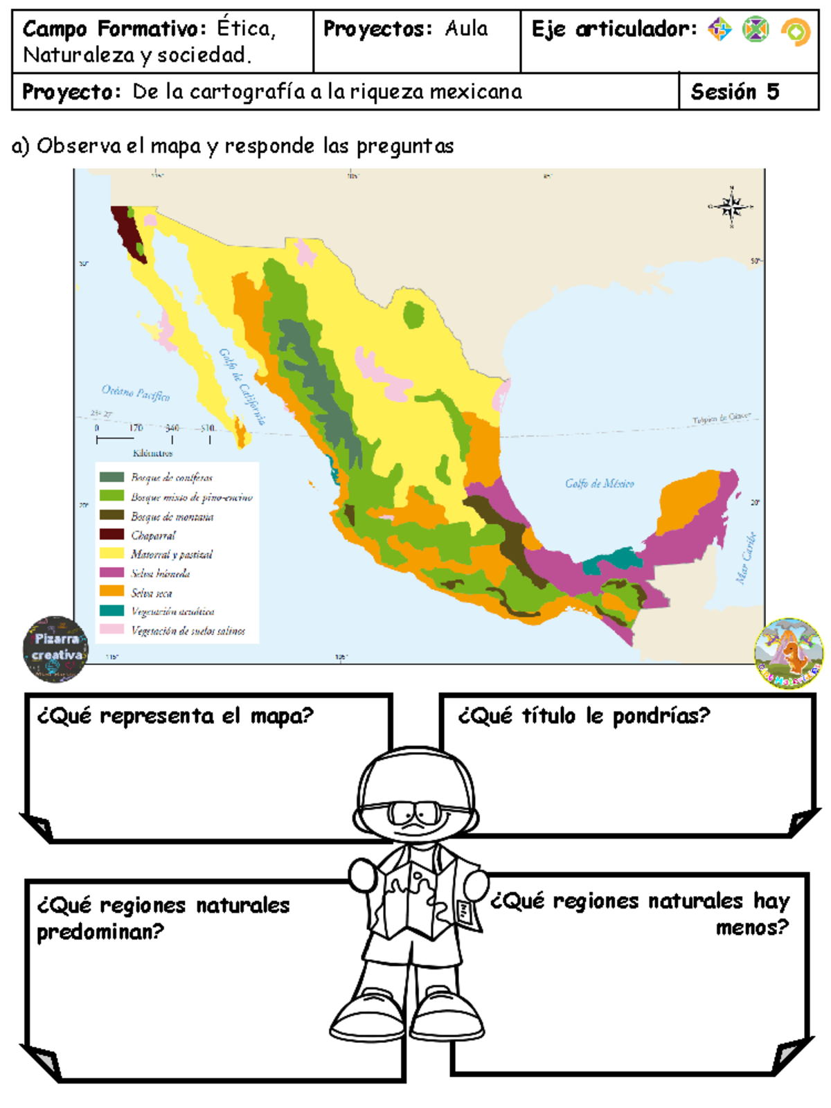 Ejercicio Mapas - ¿Qué representa el mapa? ¿Qué regiones naturales ...