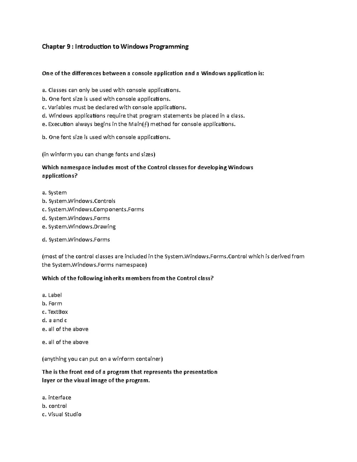 Chapter 9- Introduction to Window Programming - Chapter 9 ...