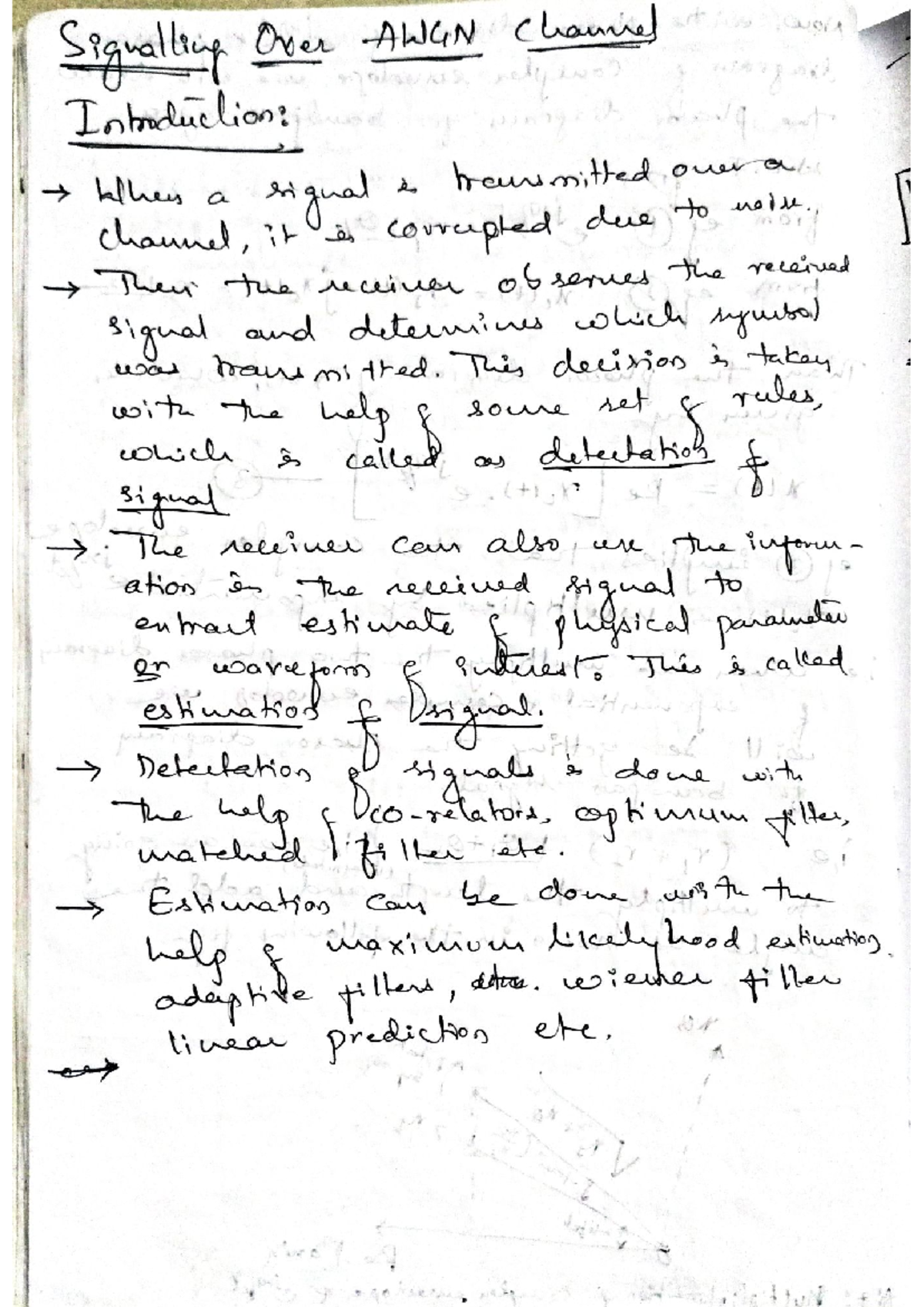 Module 1 DC notes - Study material - Signalling Over AWGN channel ...