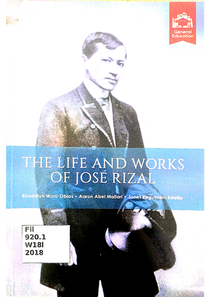 Rizal Notes - Rizal Notes Jose Protacio Rizal Mercado y Alonso Realonda ...