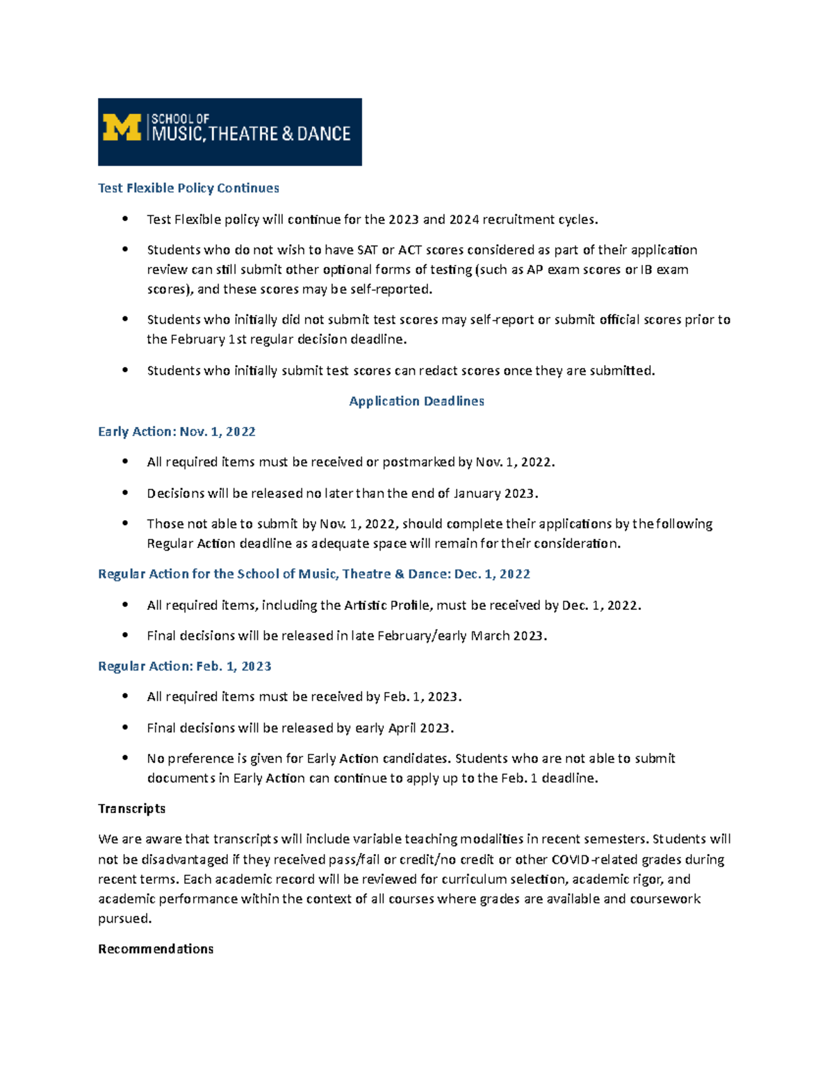 Test Flexible Policy Continues - Students who do not wish to have SAT ...