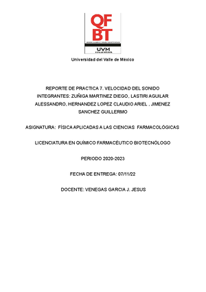 Reporte P8. Conceptos Químicos Y Bioquímicos. Biotec - Practica número 8: Conceptos Químicos Y ...