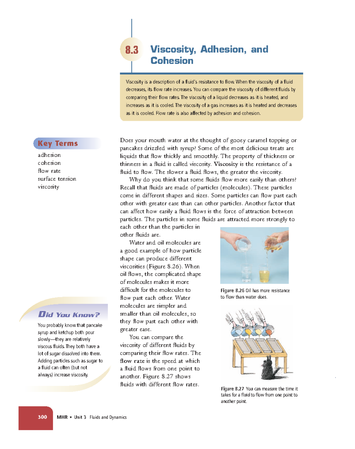 8 - lesson - Viscosity is a description of a fluid’s resistance to flow ...