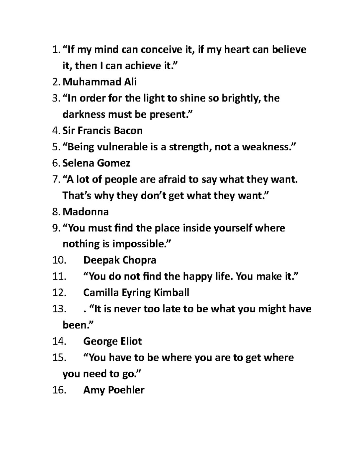 200 motivational quotes for translation - 1. “If my mind can conceive ...