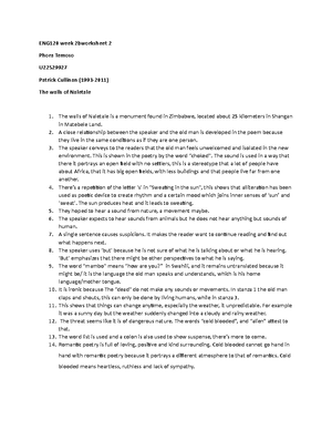 Heart of Darkness - Notes that give a summary of the plot, characters ...