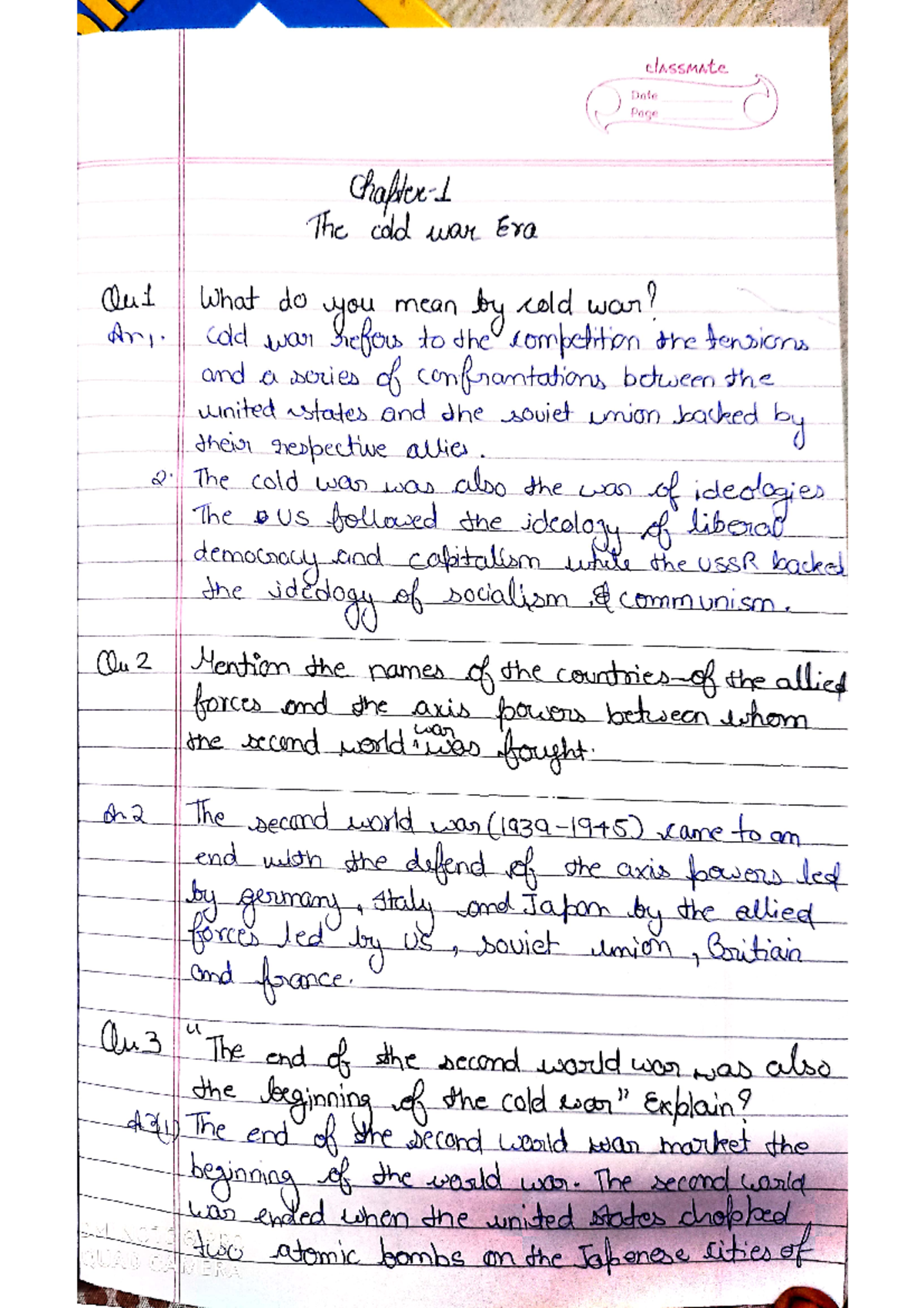 Cold war era notes - B.A Programme - Studocu