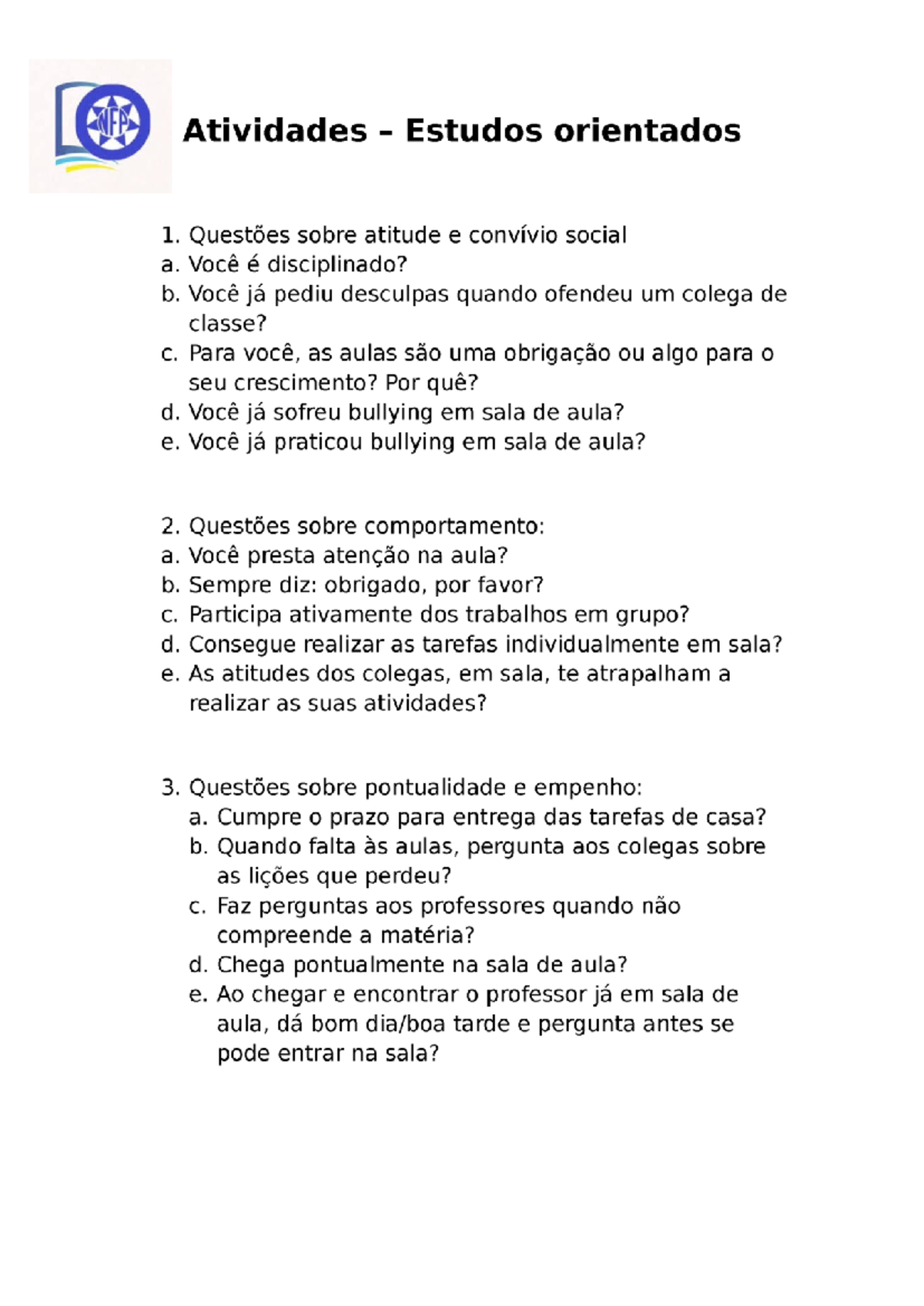 Atividade de Estudos Orientados 002 - Atividades Estudos orientados 1 ...