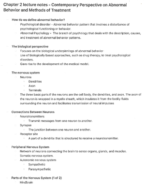 Chapter 13 Lecture Notes - Abnormal Behaviors in Childhoodand ...