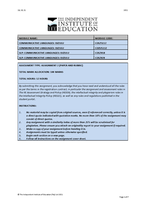 ASME7312 ICE TASK 2 - ice task - ASME7312 ICE TASK 2 NAME: MOHAMMED ...