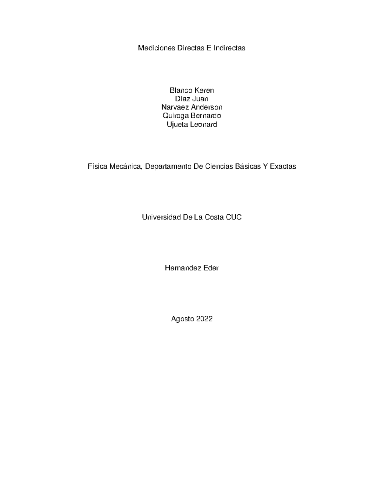 Mediciones Directas E Indirectas - Obteniendo la información necesaria ...