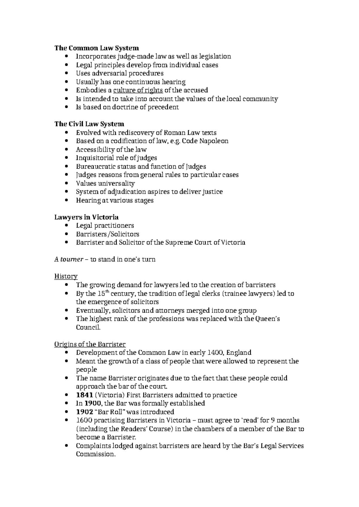 The Common Law System - Summary Introduction To Legal Reasoning - The ...