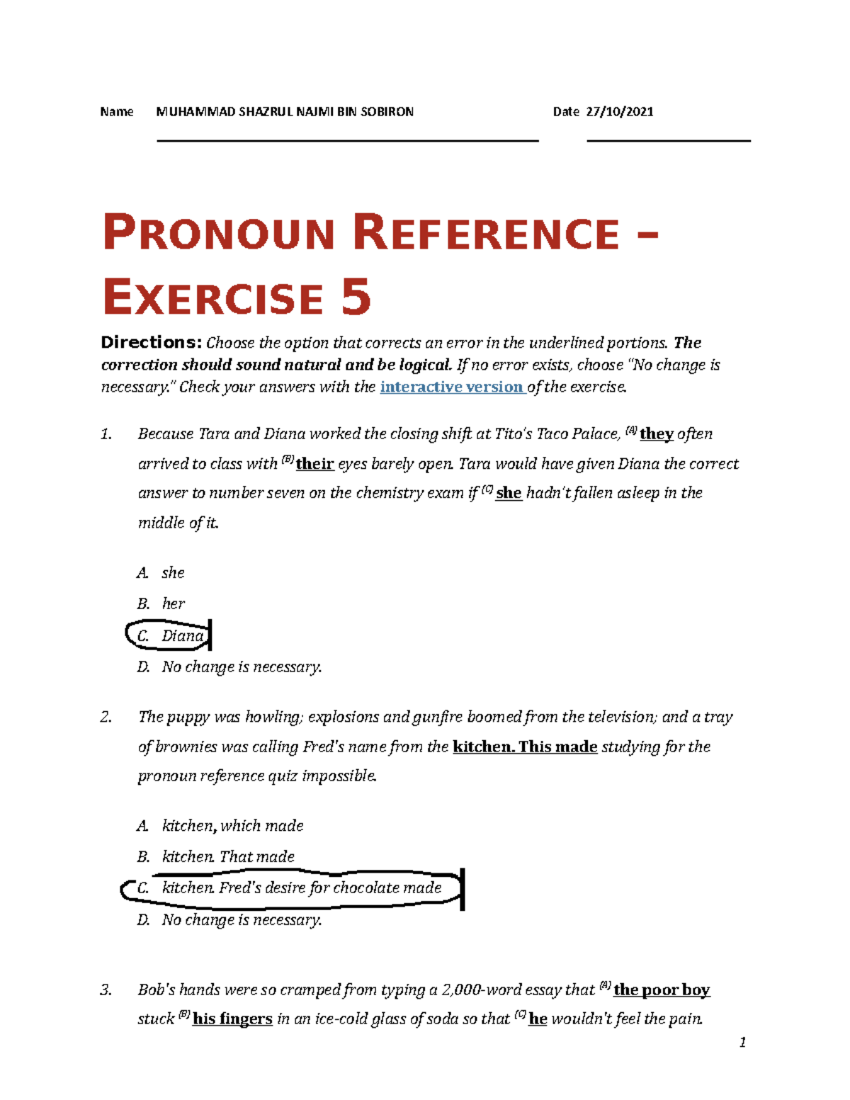Pronoun Reference and Listening SKills - Integrated Language Skills II ...