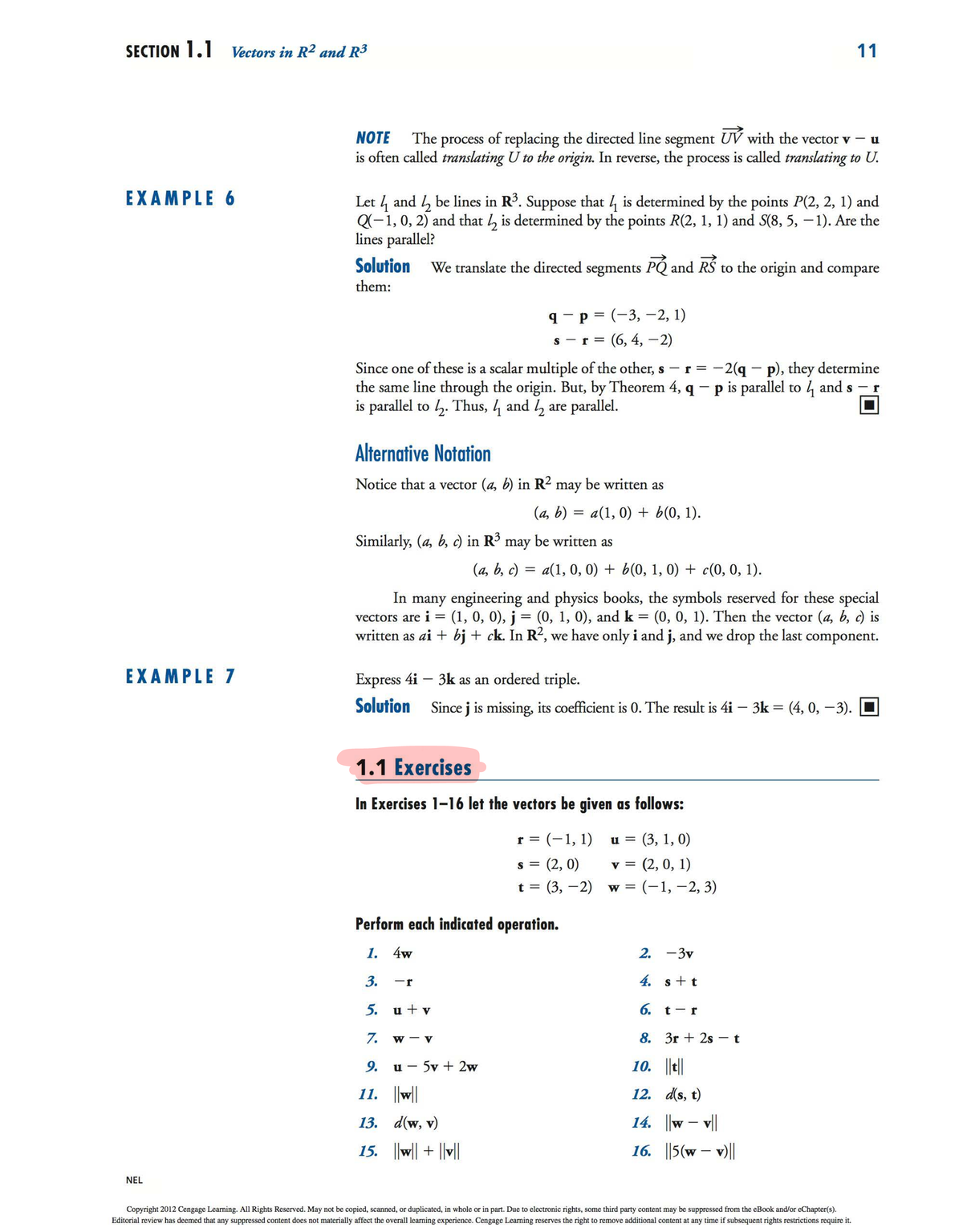 Math1229 Textbook 7 - question - SECTION 1 in R2 and R3 11 EXAMPLE 6 ...