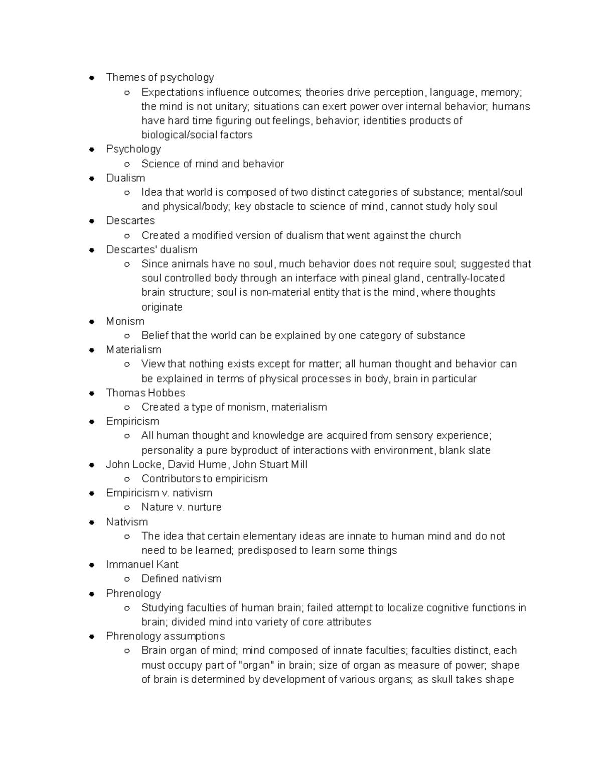 Psychology 2000 - Themes of psychology Expectations influence outcomes ...