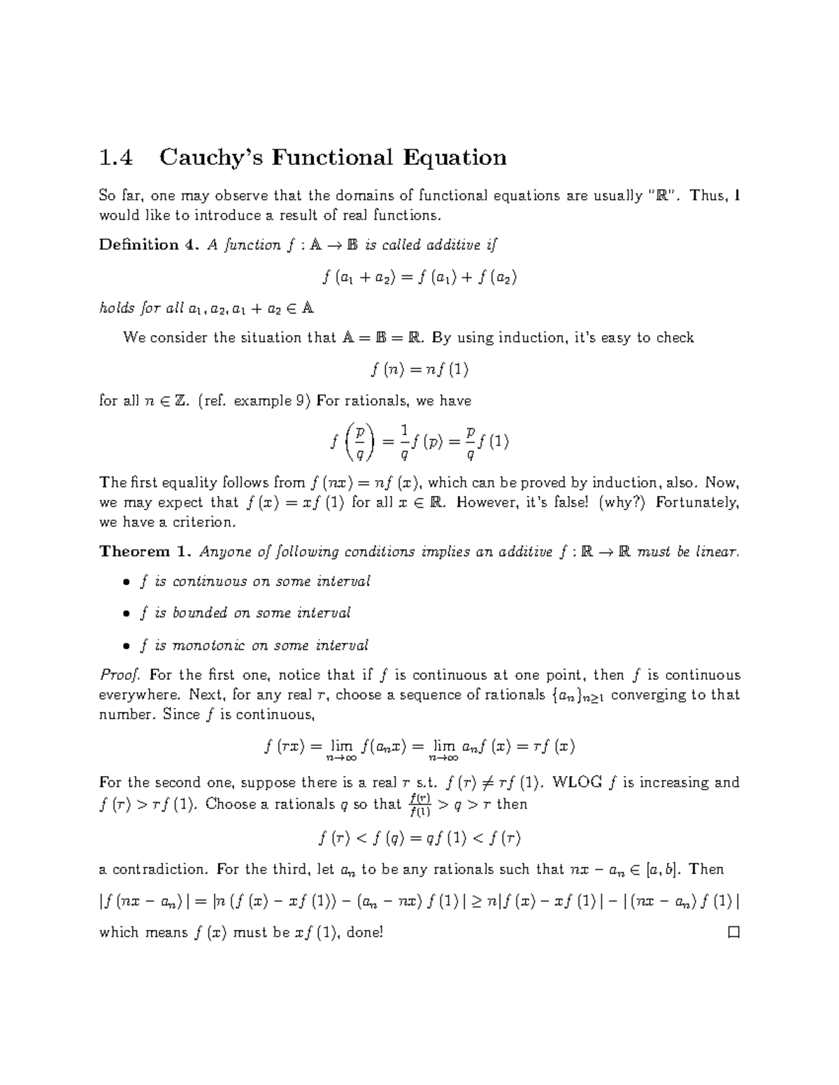 Cauchy's FE - toan cap cap phuc vu thi hsgqg - 1 Cauchy’s Functional ...