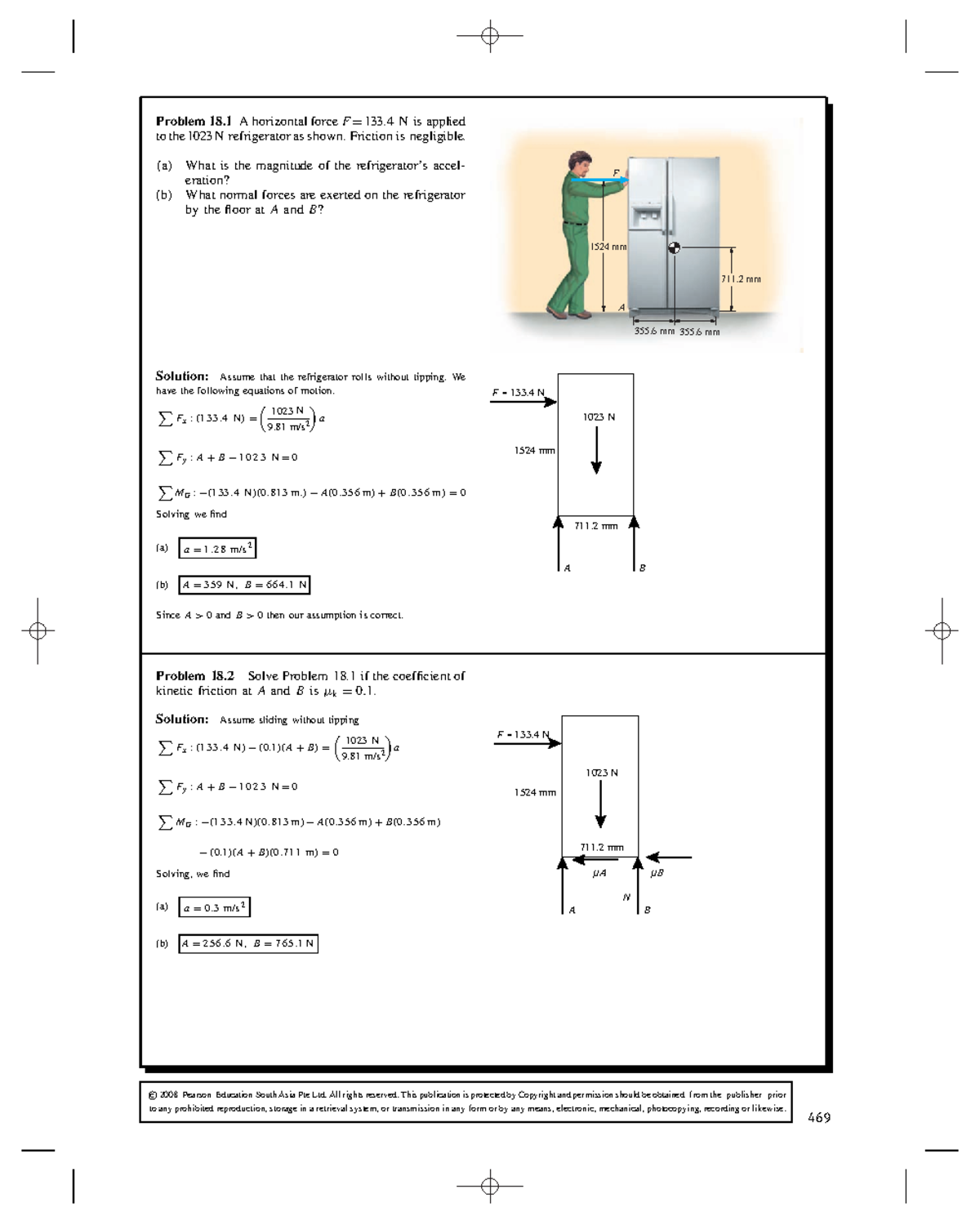 Bedfort and fowler dynamics chapter 18 - Problem 18 horizontal forceF ...