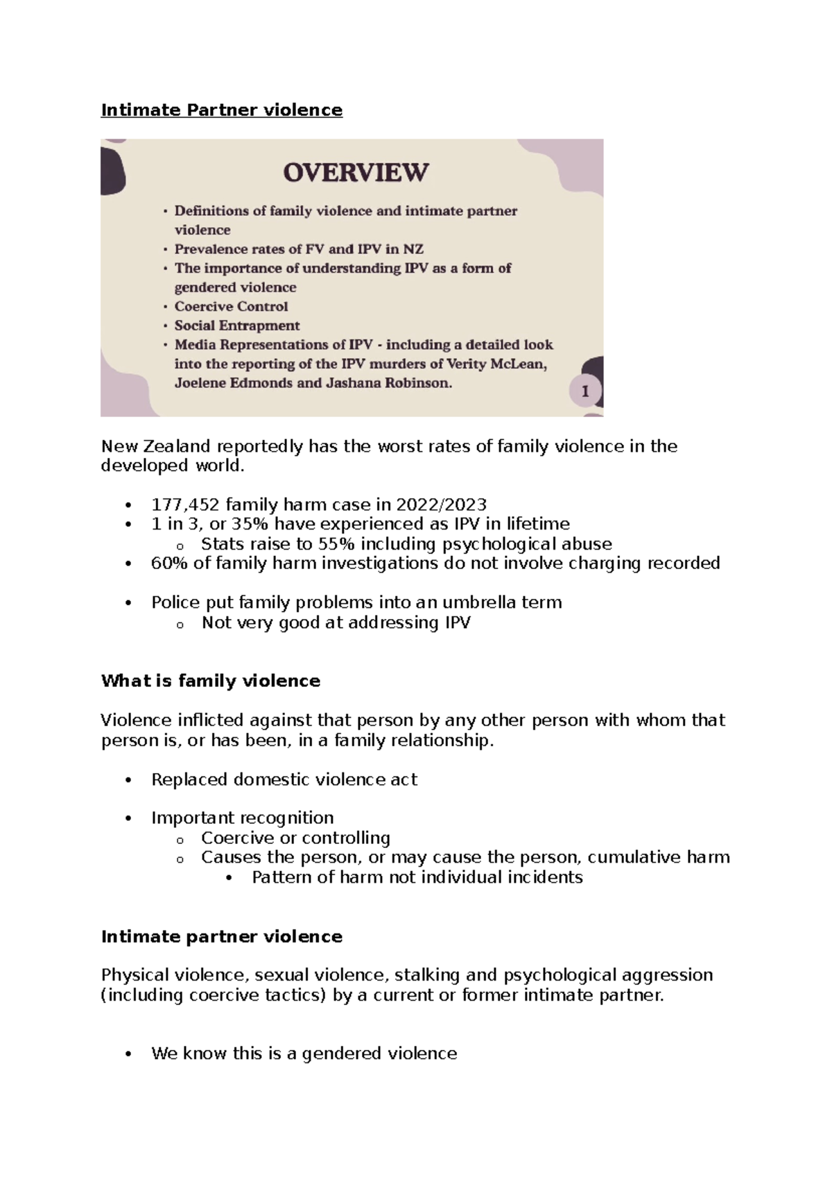 Intimate Partner violence - 177,452 family harm case in 2022/ 1 in 3 ...