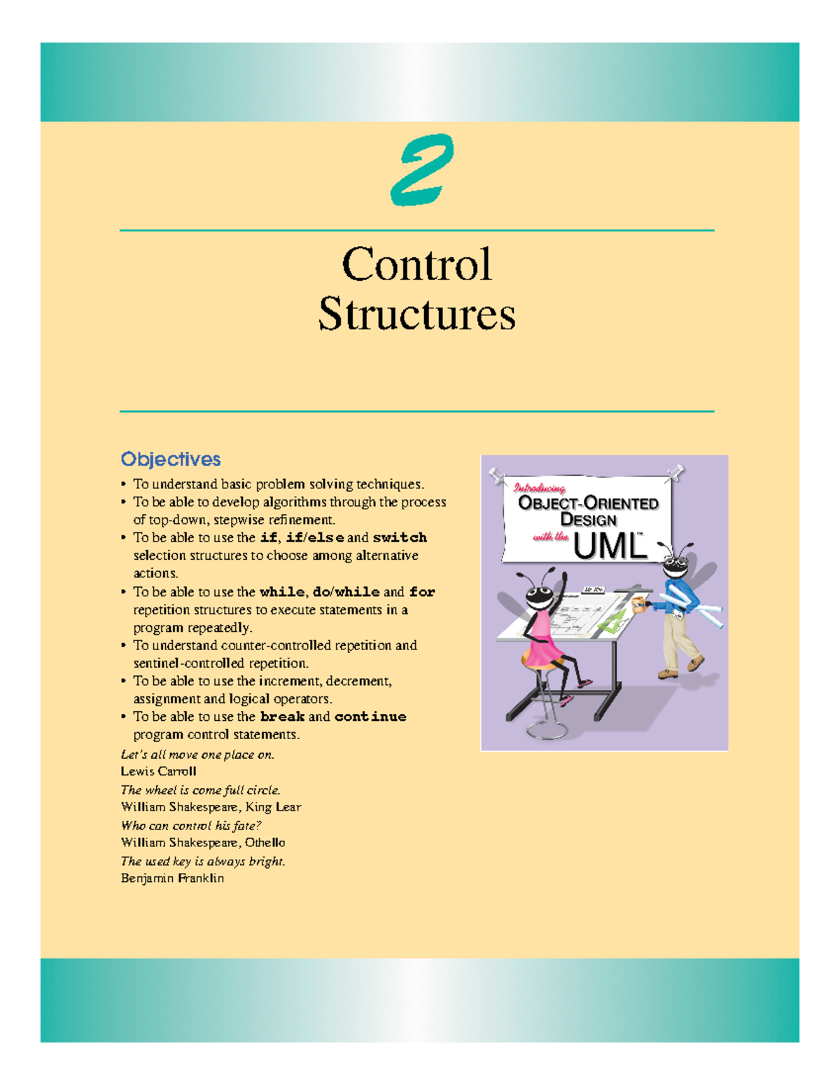 Cpphtp 3 02 Cpp Notes 2 Control Structures Objectives To Understand 4793