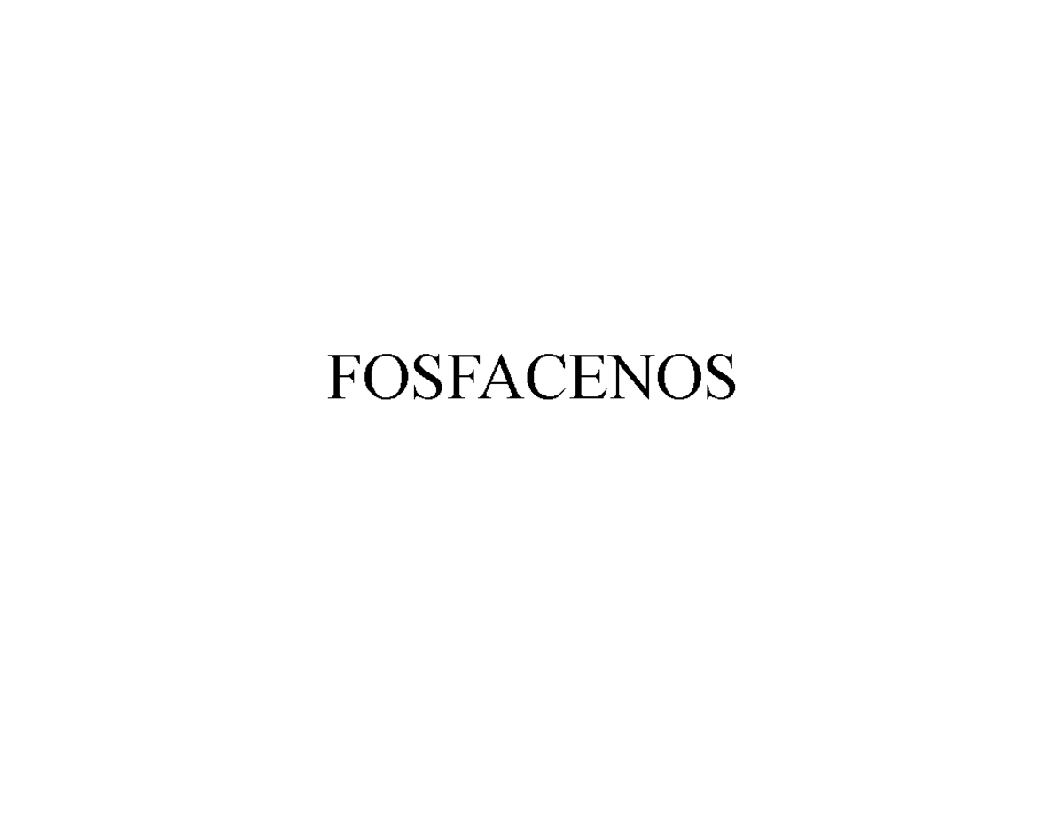 Fosfacenos - ... - FOSFACENOS Fosfacenos Son compuestos que contienen ...
