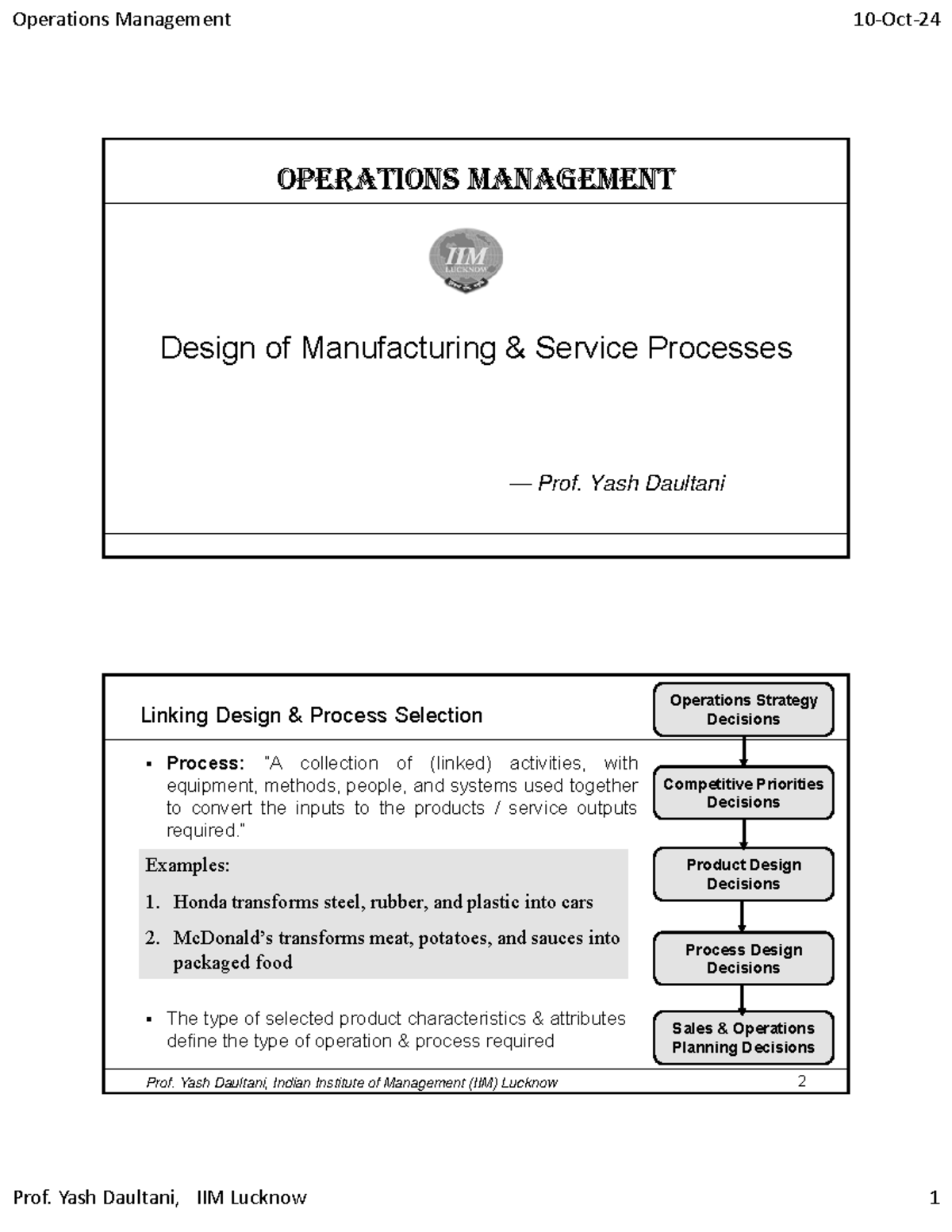 Session 4 handouts - Management material power point - Design of ...