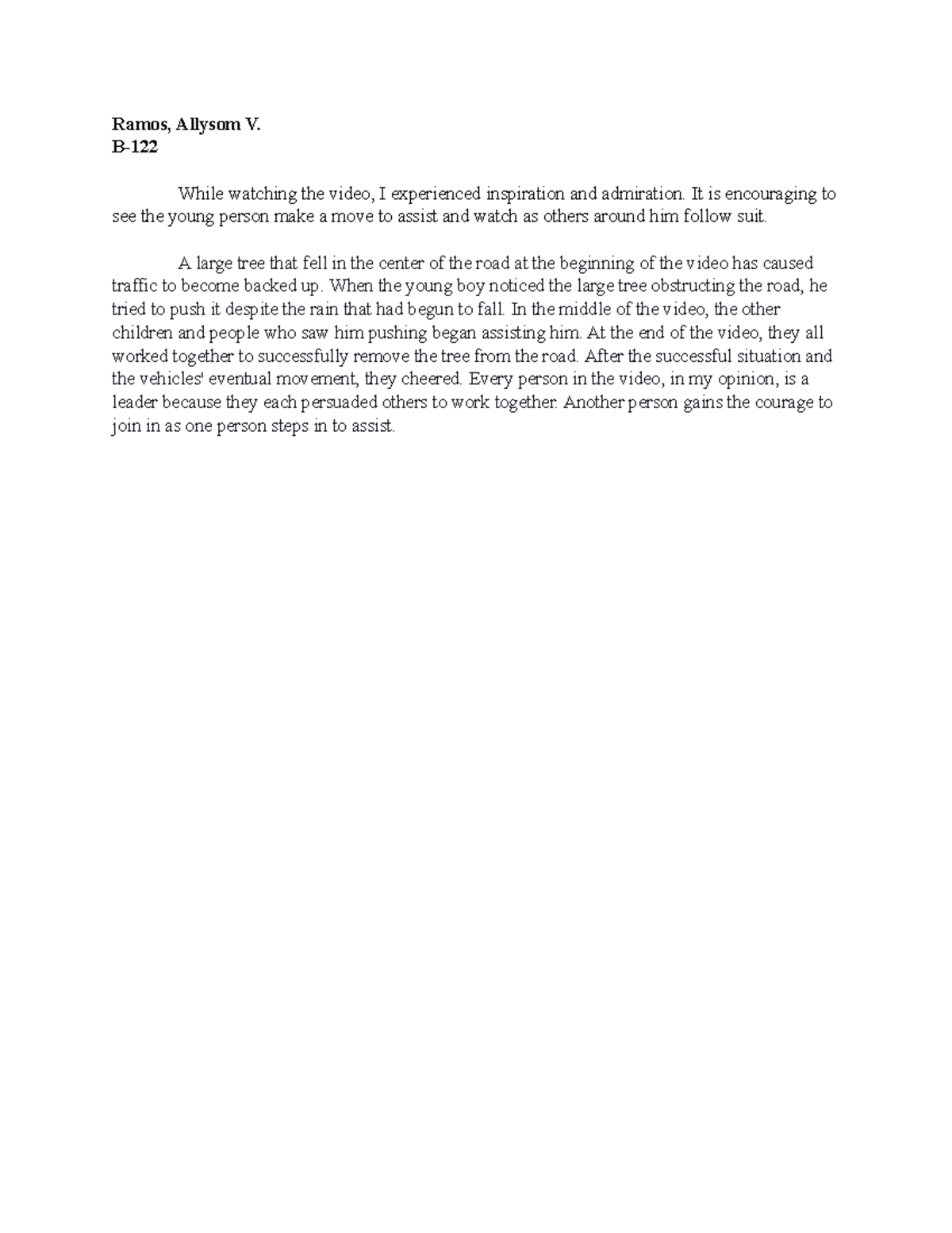 LTS Session 3B Activity 1 - Ramos, Allysom V. B- While watching the ...