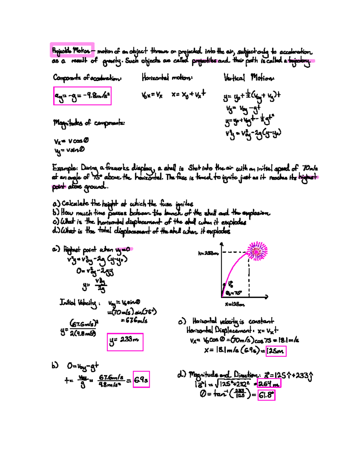 4.3 Projectile Motion - Professor Lauren Tompkins - ProjectileMotion ...