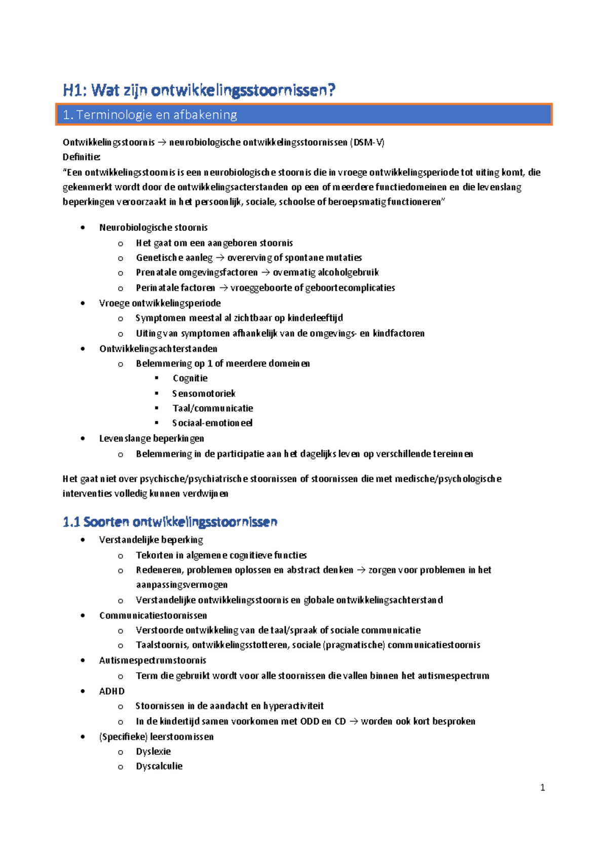 Samenvatting officieel - 1. Terminologie en afbakening ...