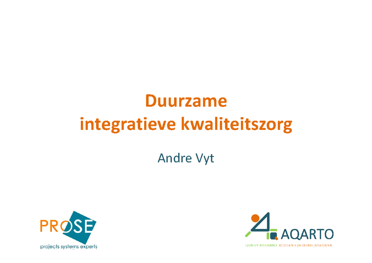 2014 0617 presentatie DIK André Vyt 0 - Duurzame integratieve ...