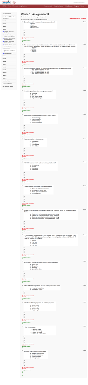 Noc21 ph33 assignment Week 6 - Physics of Renewable Energies - Studocu