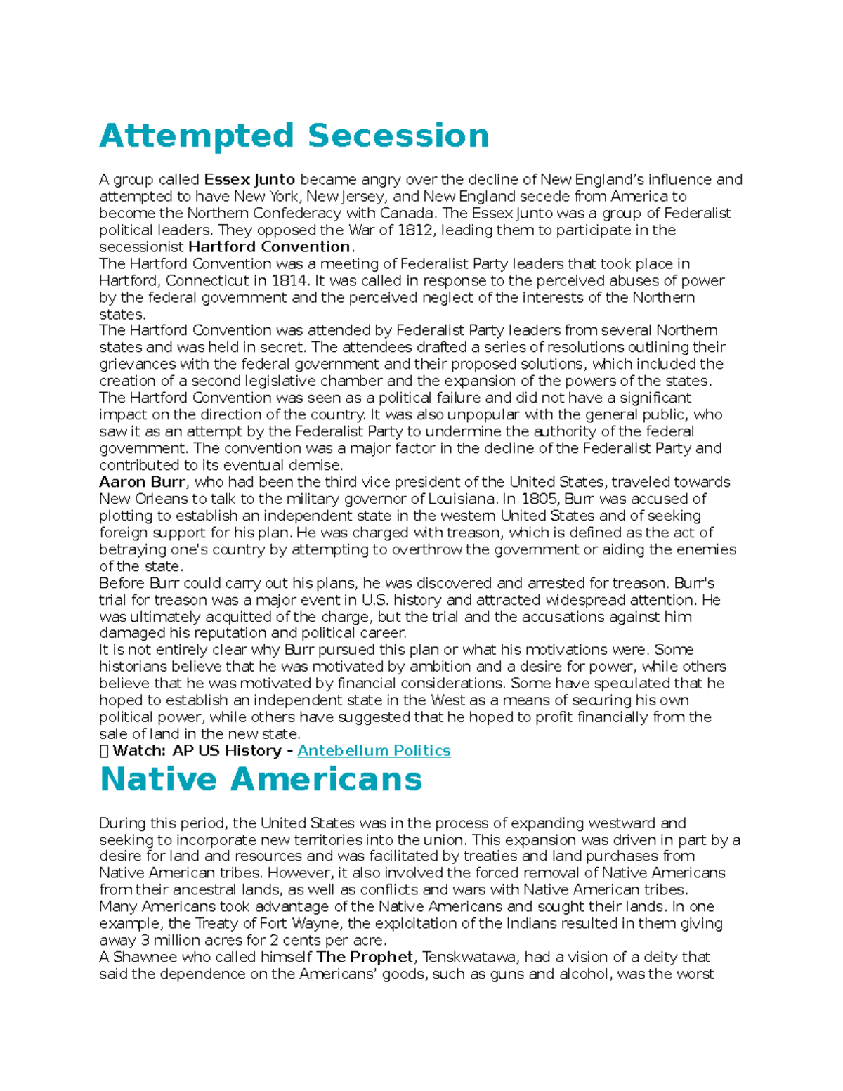 4.3 Politics and Regional Interests - Attempted Secession A group ...