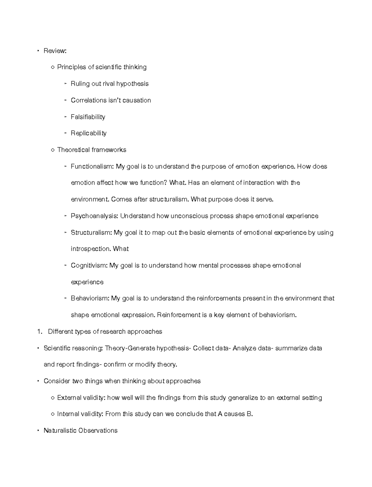 Unit 1 lecture 3 - Review: Principles of scientific thinking ‣ Ruling ...