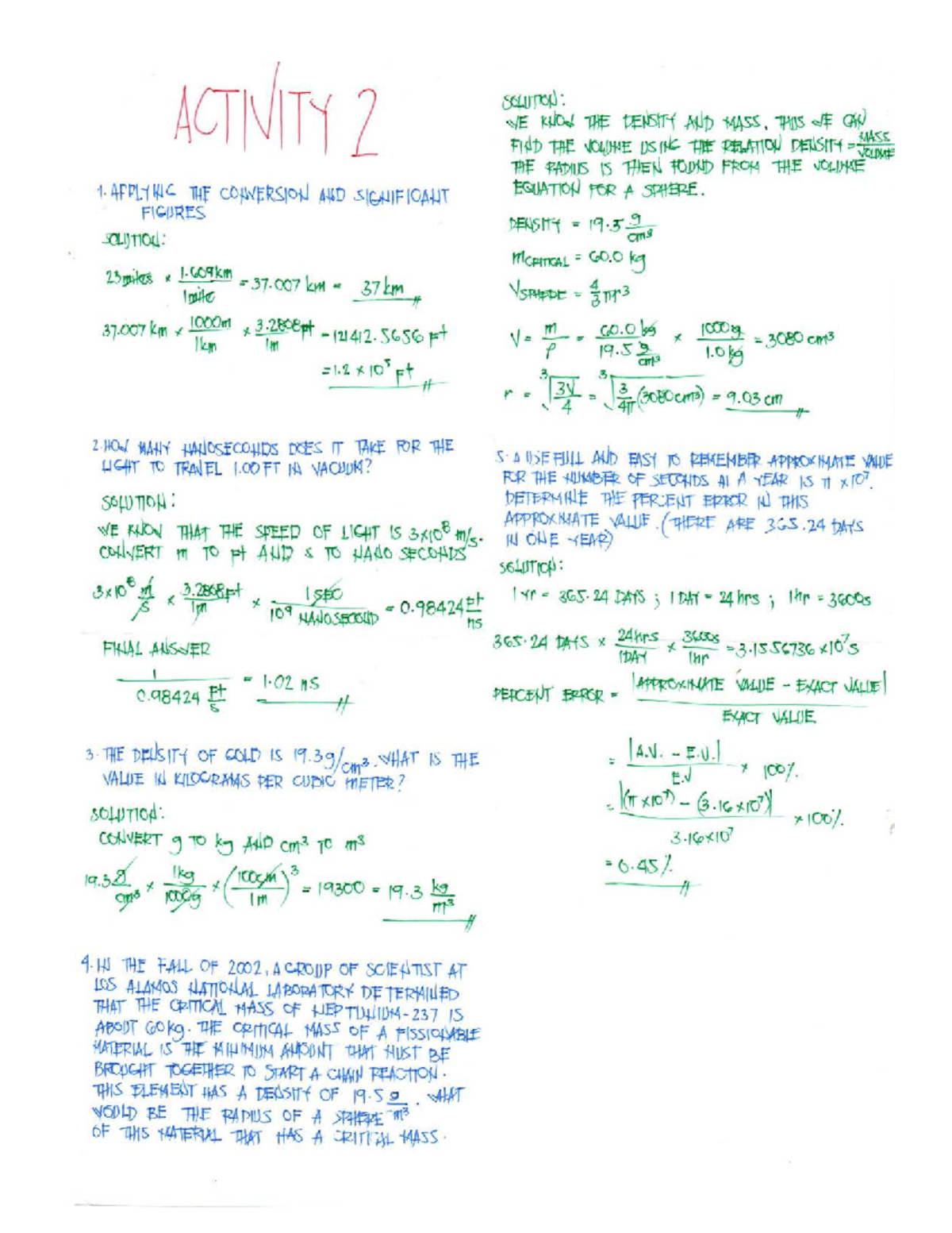 Activity 2 - Practice problems - Engineering- (Electrical) - Studocu