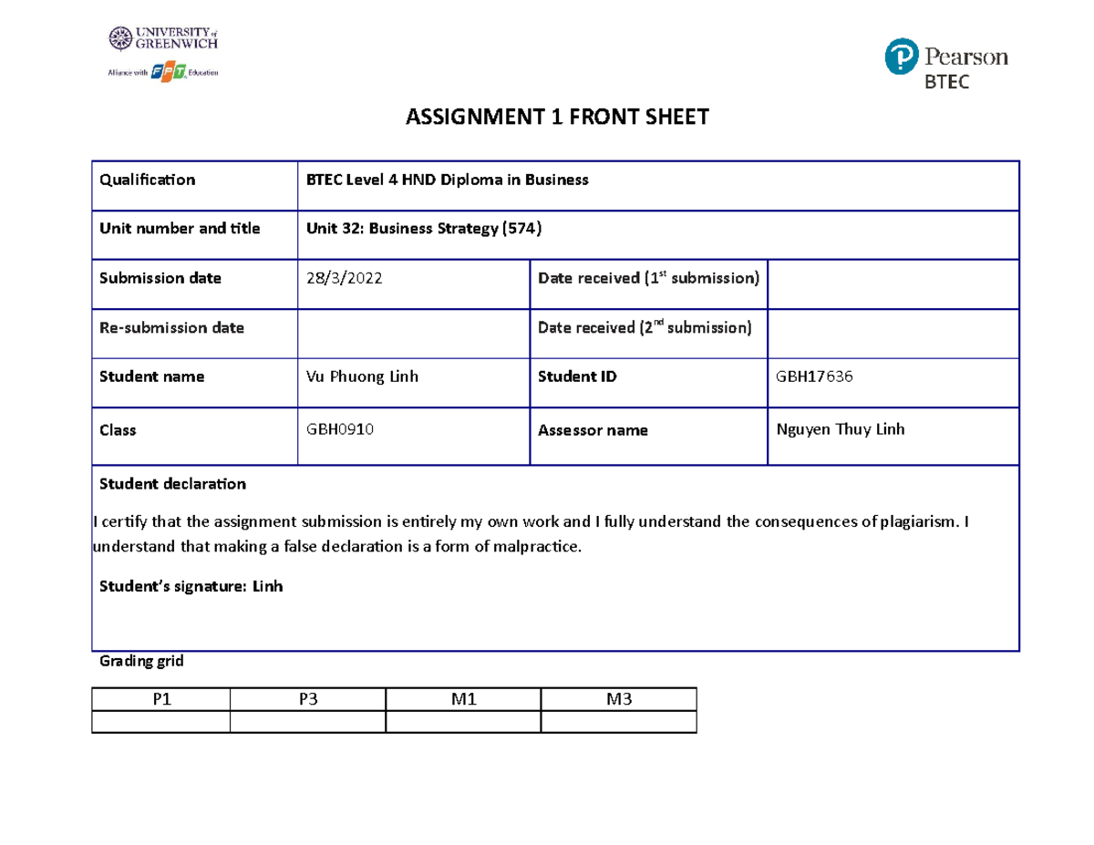 Unit 32 574 AS1 new frontsheet FLM-đã chuyển đổi - ASSIGNMENT 1 FRONT ...