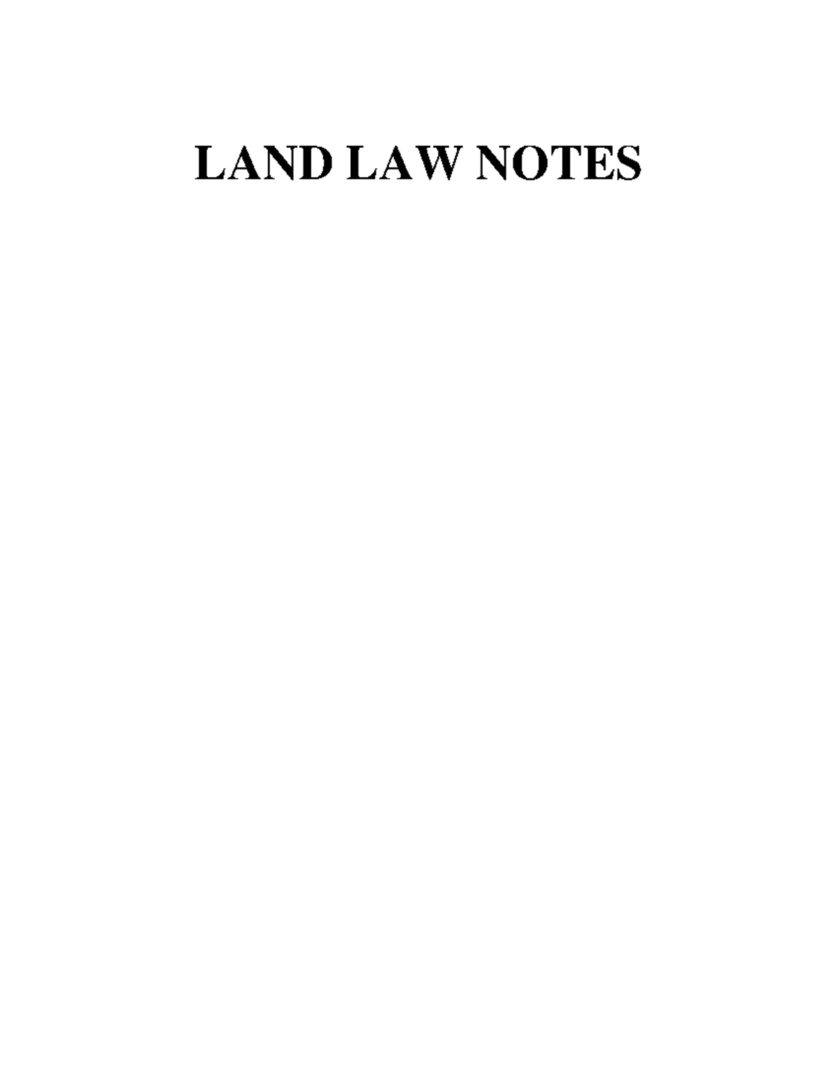 Co ownership Land Law Notes - LAND LAW NOTES CO-OWNERSHIP Although ...