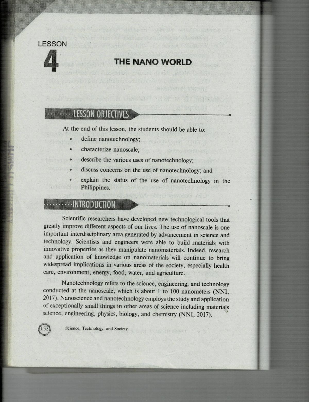 Chapter 14-The Nano World - LESSON 4 THE NANO WORLD LESSON OBJECTIVES ...
