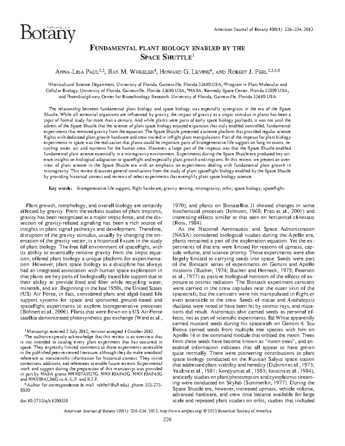 Fundamental Plant Biology Enabled by The - 226 American Journal of ...