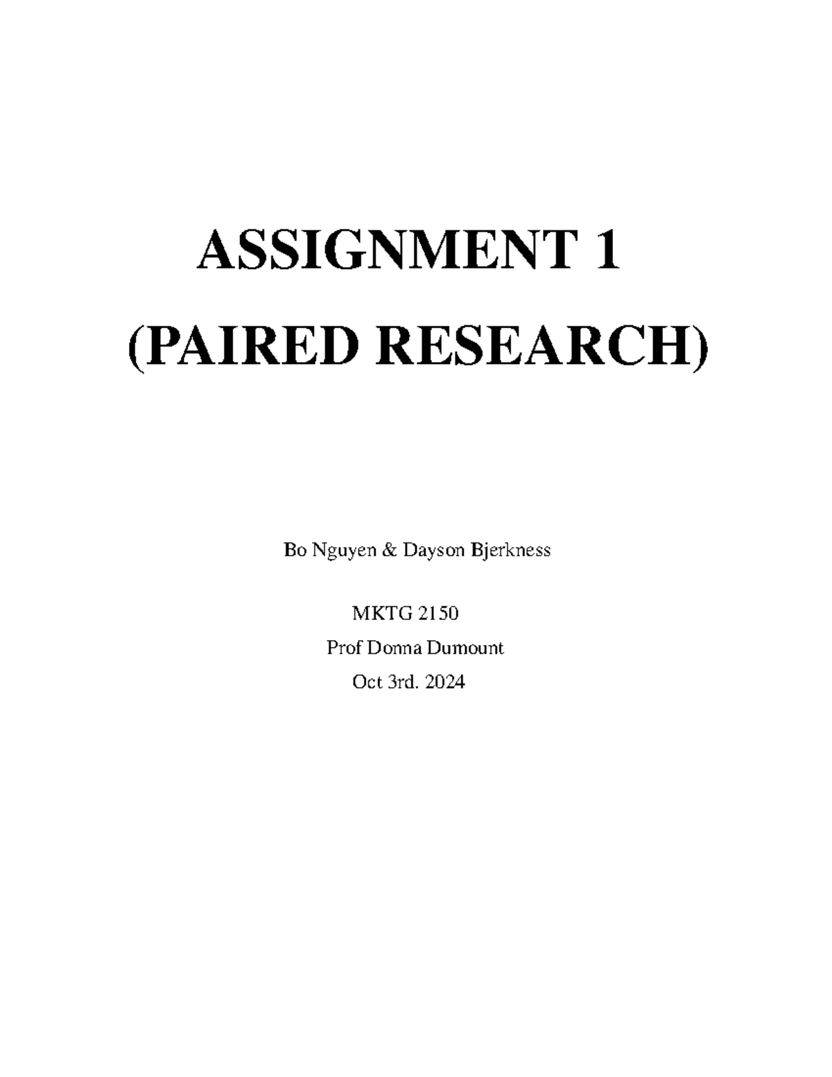 Assignment 1, segmentation - ASSIGNMENT 1 (PAIRED RESEARCH) Bo Nguyen ...