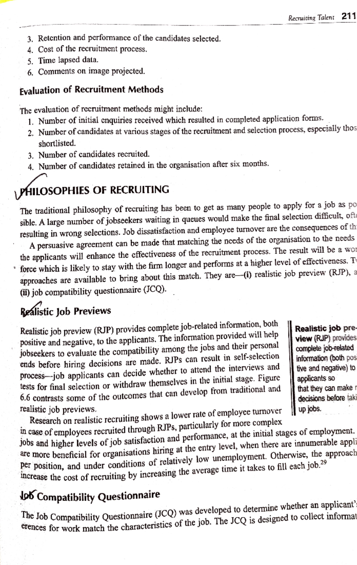 Recruitment notes - Human Resource Management - Studocu