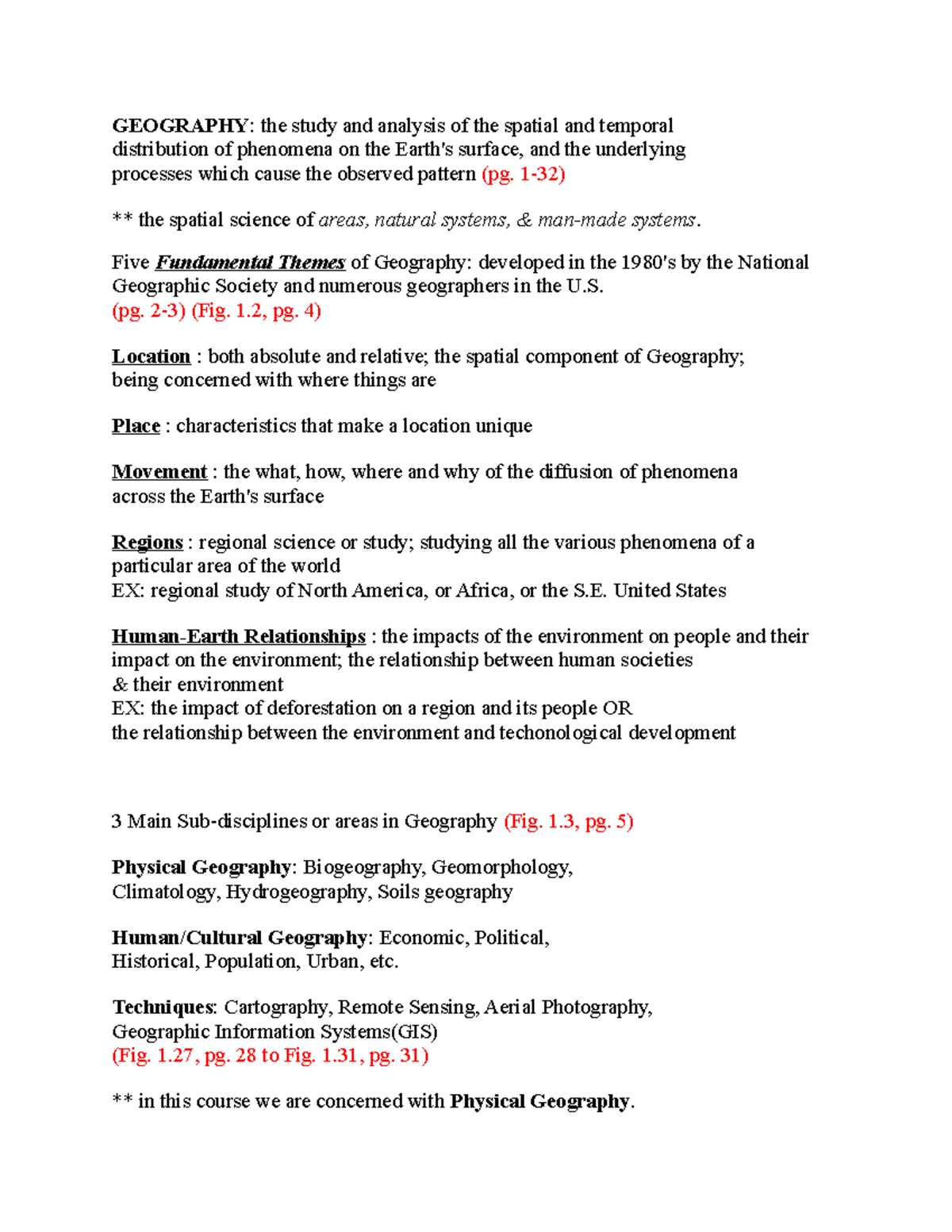 Lecture 1 - GEOGRAPHY: the study and analysis of the spatial and ...