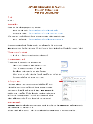 ALY6000 Module 3 Project Instructions v2 - ALY6000: Executive Summary ...