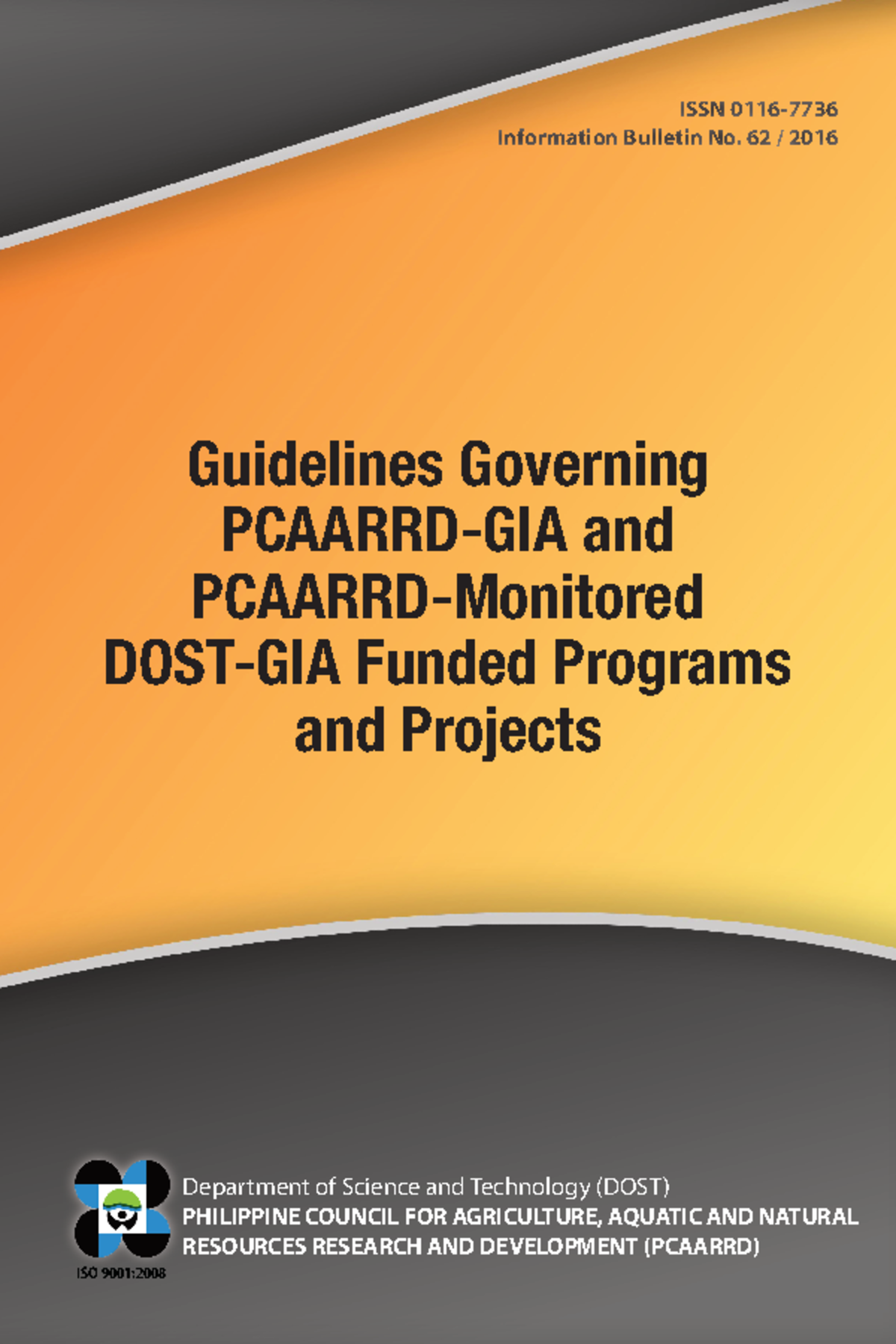 Pcaarrd GIA Guidelines on R&D Projects - ISSN 0116- Information ...