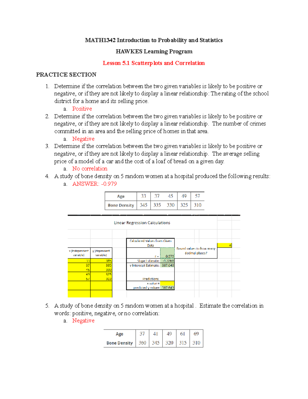 MATH1342 Lesson 5.1 and 5 - MATH1342 Introduction to Probability and ...