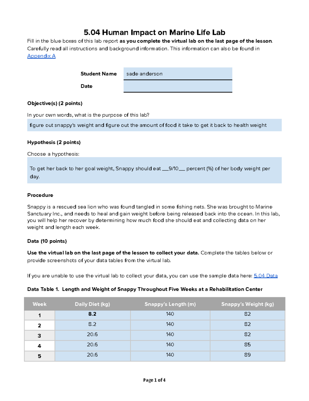 Copy of 5.04 sub - FLVS first or second semester - 5 Human Impact on ...