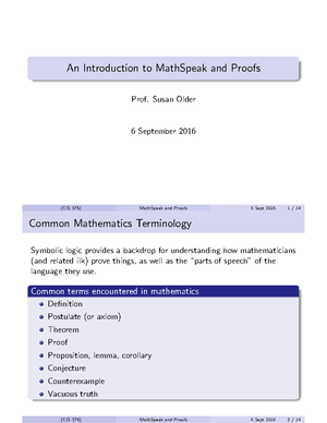 Hw01sol - Homework 1 solutions Discrete Mathematics Profesor : Andrew ...
