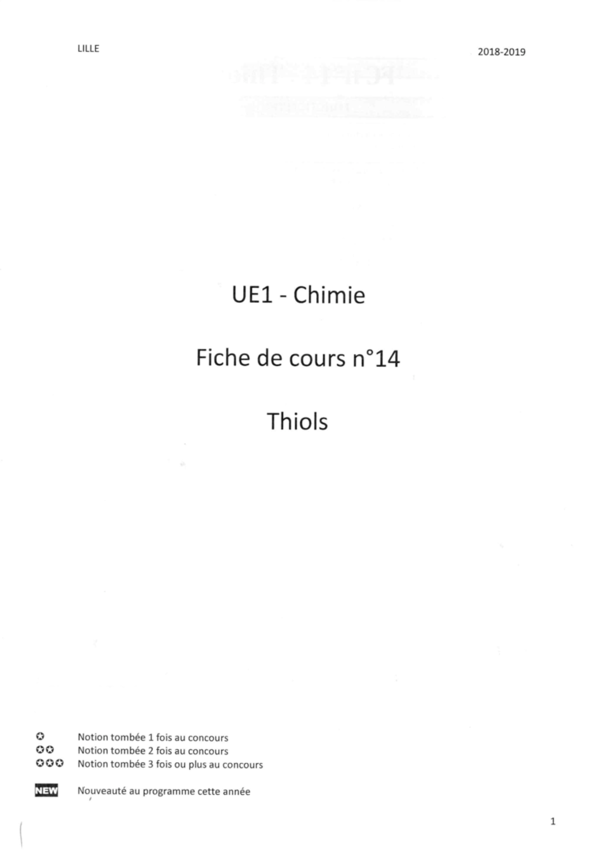 FC14 - chimie generale - Studocu