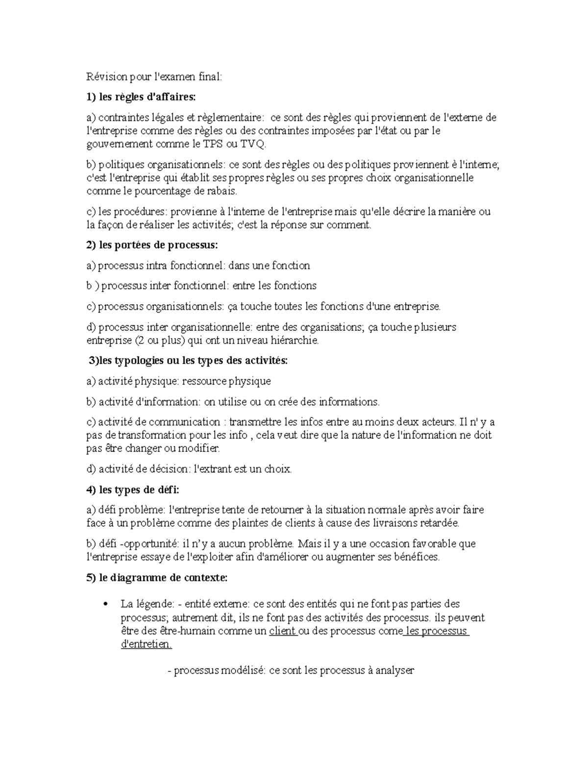 Révision AOT 5120 - Résumé Management, système et information ...
