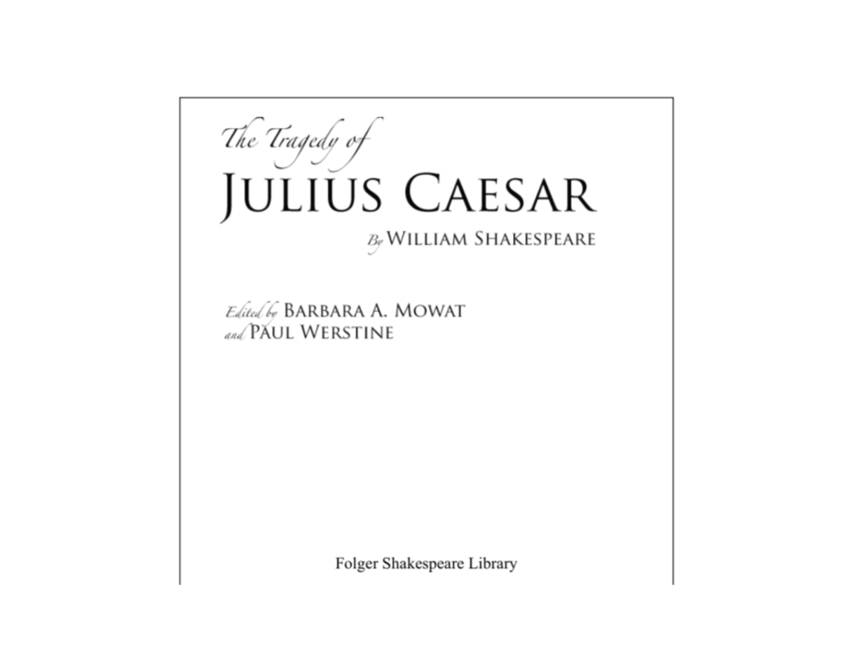Project Details - Manuscript of the Tragedy of Julius Caesar - Bachelor ...
