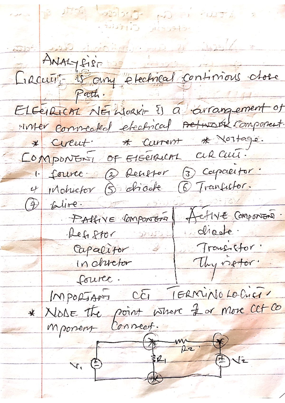 Circuit theory 2023 - 00 ANALYSiSE CiRcuit is any electrical continious ...