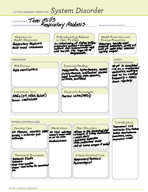 Myocardial infarction - ACTIVE LEARNING TEMPLATES System Disorder ...