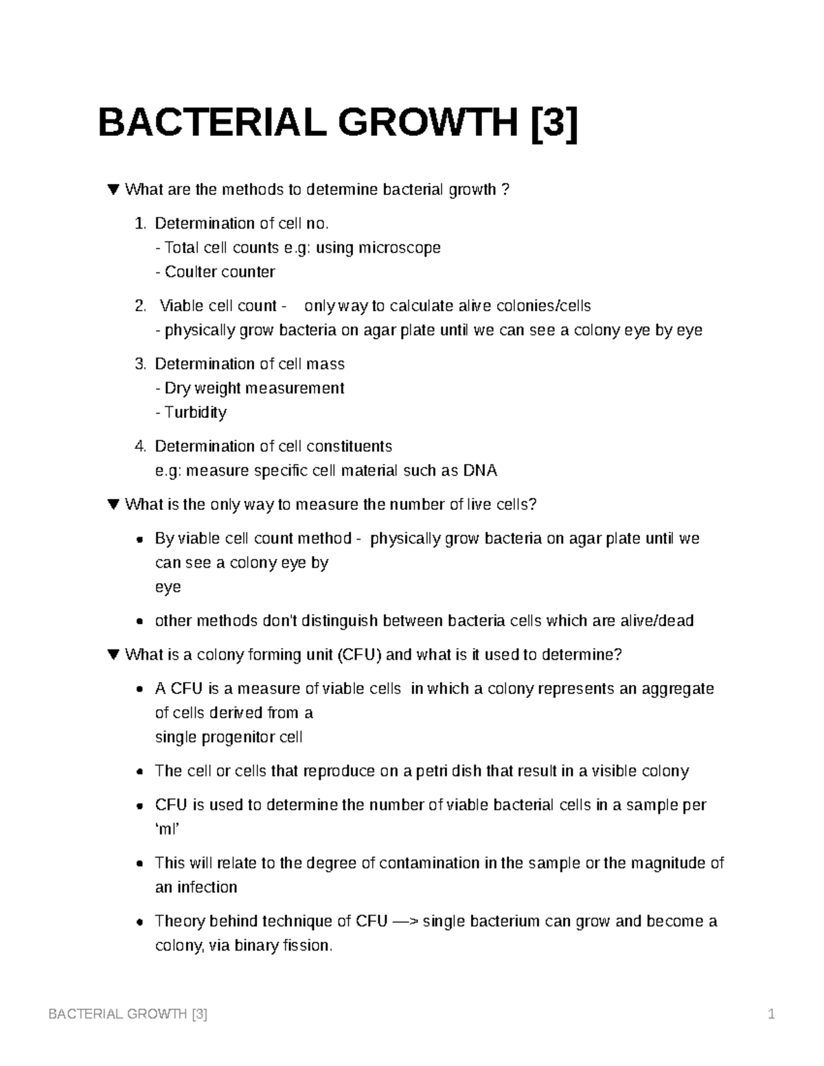 Bacterial Growth 4cda8e1b5adf45b79b629594879 f4d3c - PY4030 - KUL - Studocu